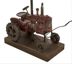 GLITZHOME Farmhouse Tractor Table Lamp