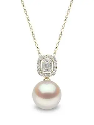Yoko London 18kt Yellow South Sea Pearl And Diamond Necklace