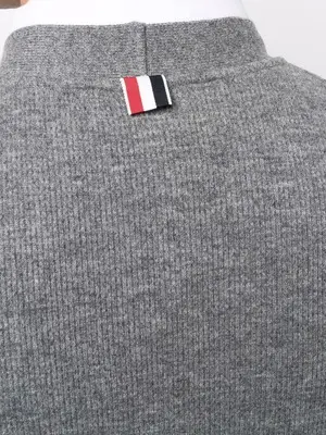Thom Browne Sleeveless Cashmere Cardigan - Grey