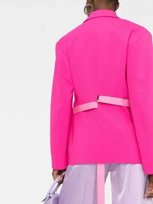 Jacquemus Strap Detail Zip-up Blazer