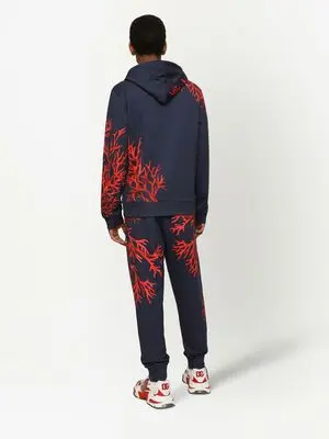 Dolce & Gabbana Coral-print Pullover Hoodie
