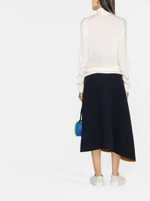 JIL SANDER Roll Neck Wool Jumper - Neutrals