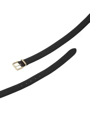Miu Miu Laser-engraved Leather Belt - Black
