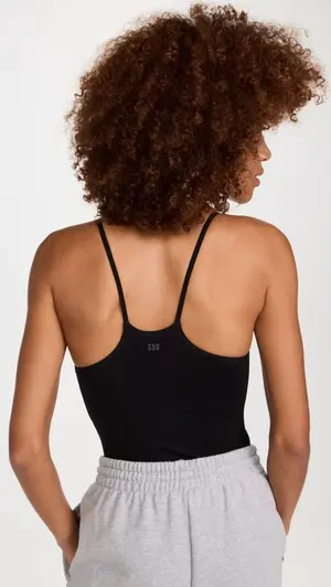 Splits59 Loren Seamless Waist Length Tank - Black