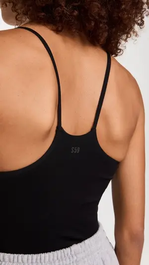 Splits59 Loren Seamless Waist Length Tank - Black