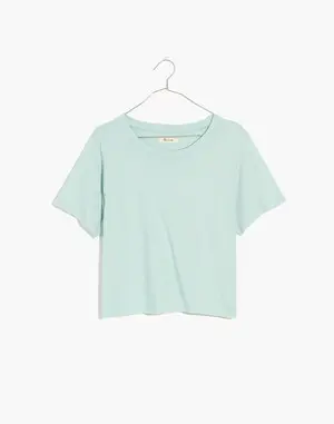 Madewell Softfade Cotton Boxy-crop Tee