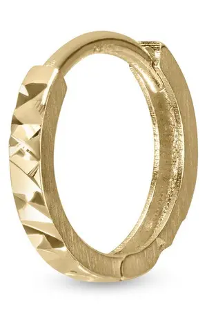 Bony Levy 14k Gold Textured Huggie Hoop Earrings