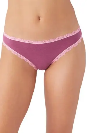Wacoal Inspired Eyelet Bikini Raspberry Coulis