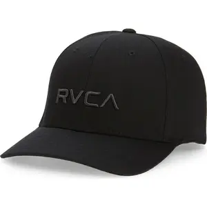 Rvca Flexfit Twill Baseball Cap Black