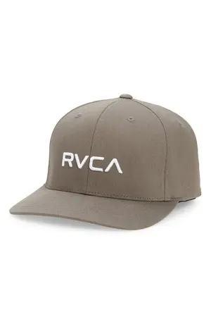 Rvca Flexfit Twill Baseball Cap Mushroom