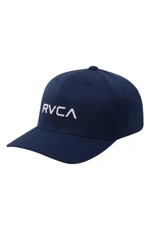Rvca Flexfit Twill Baseball Cap - Navy