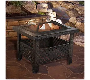 NATURE SPRING 26' Woven Square Fire Pit