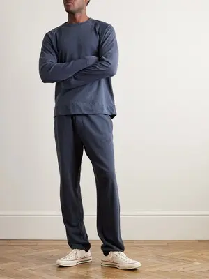 JAMES PERSE Straight-leg Supima Cotton-jersey Sweatpants