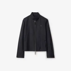 Burberry Wool Harrington Jacket - Brisk Grey