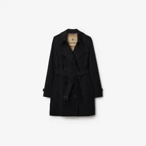 Burberry Short Kensington Heritage Trench Coat - Black