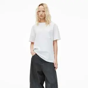 Alexander Wang Pocket Tee In High Twist Jersey