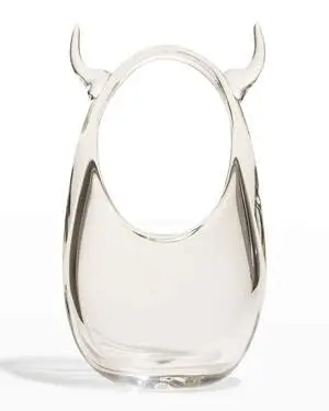 Coperni Swipe Horns Glass Top-handle Bag - One-color