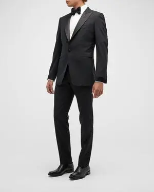 TOM FORD Solid Wool Peak Tuxedo