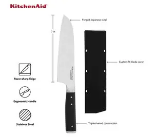 KITCHENAID Gourmet 7' Santoku Knife With Sheath