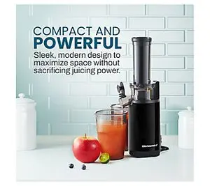 ELITE Gourmet Compact Cold Press Slow Juicer