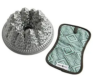 NORDICWARE Pine Forest Bundt Pan & Hot Pad Set - One-color