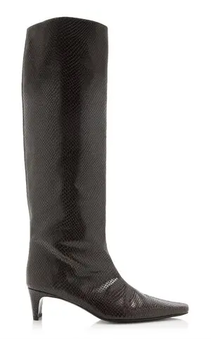 Staud Wally Leather Boots - Brown