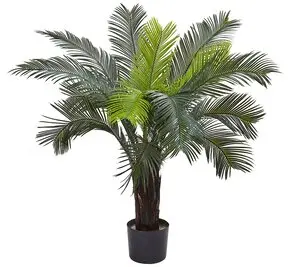 NEARLY NATURAL 3' Cycas Tree With 15 Leaves By - One-color