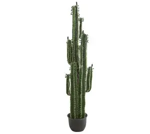 NEARLY NATURAL 6.5 Ft. Cactus Artificial Plant By - One-color