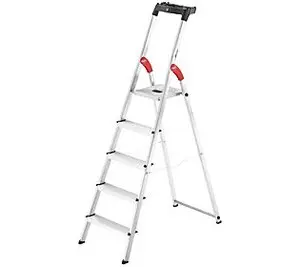 HAILO-WERK Five-step Aluminum Ladder - One-color