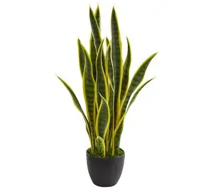 NEARLY NATURAL 26' Sansevieria Artificial Plant Nearly Natu Ral - One-color