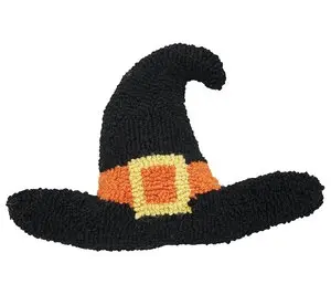 C&F HOME 12' X 8' Witch Hat Shaped Hooked Throw Pillow - One-color
