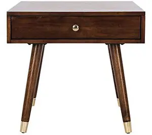 SAFAVIEH Levinson Goldtone Cap End Table - One-color