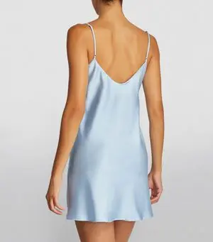 I.D. Sarrieri Silk Lace-trimmed Slip Dress