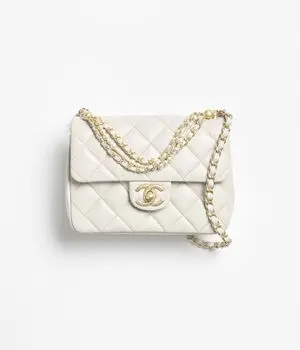 Chanel Flap Bag - Light Gray