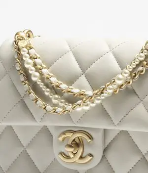 Chanel Flap Bag - Light Gray