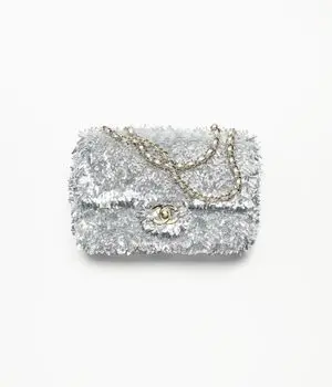 Chanel Small Flap Bag - Silver