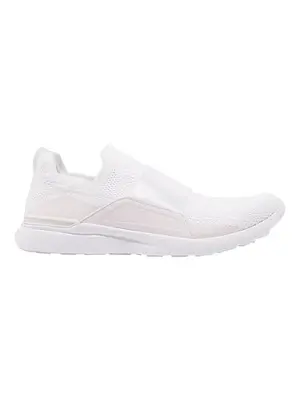 Apl Techloom Bliss Mesh And Neoprene Slip-on Sneakers In White