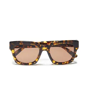 GANNI Alice Square-frame Tortoiseshell Acetate Sunglasses