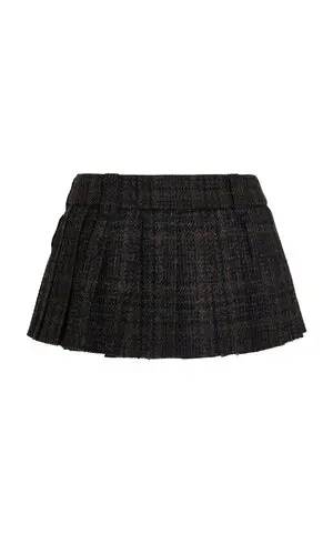 Pleated Plaid Skirt Skirts