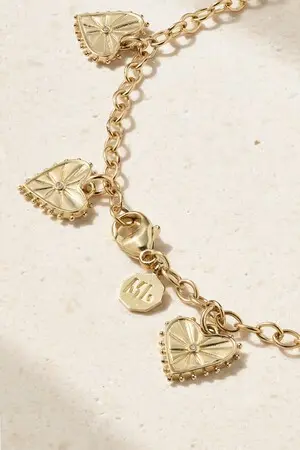 MARLO LAZ Agape 14-karat Diamond Anklet