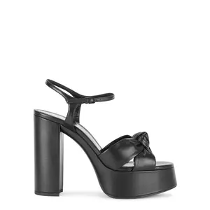 Saint Laurent Bianca 130 Leather Platform Sandals