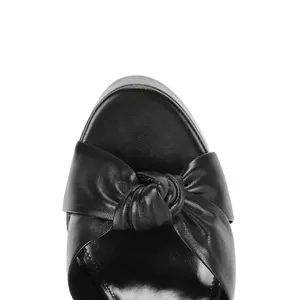 Saint Laurent Bianca 130 Leather Platform Sandals