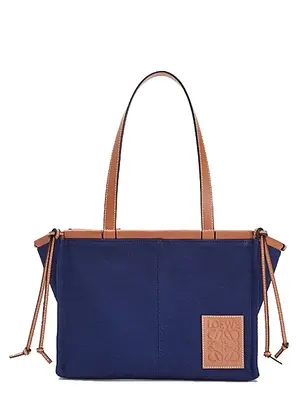 Loewe X Paula's Ibiza Cushion Small Navy Canvas Tote