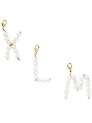 Timeless Pearly Letter Gold-tone Pearl Pendant