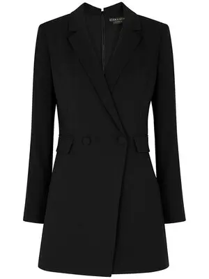 Alice + Olivia Kyrie Black Blazer-effect Playsuit