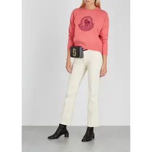 Moncler Coral Logo-appliquéd Wool-blend Jumper