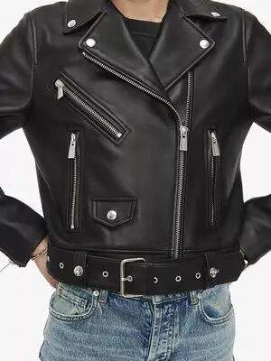 ANINE BING Benjamin Moto Jacket Black