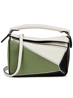 Loewe - Puzzle Mini Panelled Leather Cross-Body Bag