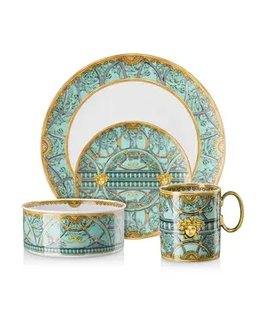 Versace La Scala Del Palazzo Verde Dinnerware Collection