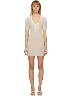 JACQUEMUS X SSENSE -  Exclusive Beige 'La Robe Polo' Dress
